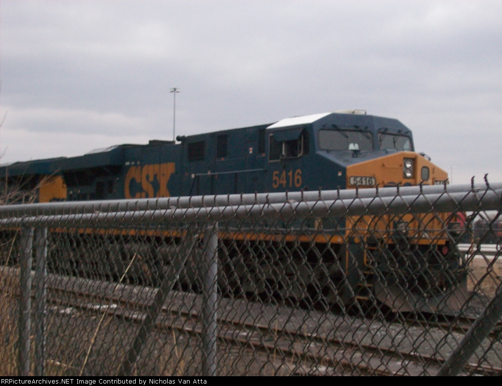CSX 5416 sitting in Grenwich yard